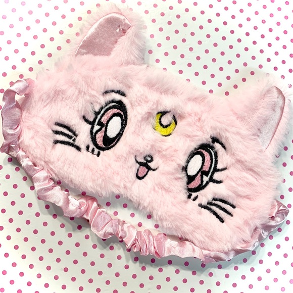 Sailor Moon | Accessories | Kawaii Sailor Moon Luna Eye Mask Pink Cat ...